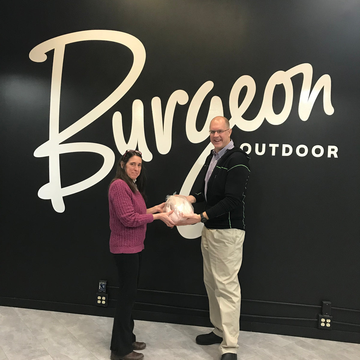 Passing out the Turkeys – Burgeon Outdoor